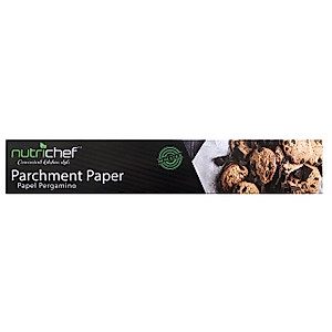 NutriChef 200 Square Foot Parchment Paper Roll | Heavy Duty Parchment Paper Roll for Baking, Easy to Cut & Non-stick Cooking Paper for Cookies, Air Frying & Grilling | Length & Width 160 FT. x 15 IN