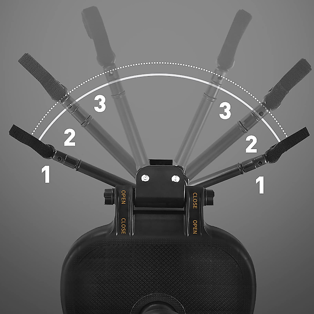 Gdrasuya10 55 x 33 x 36 cm Universal Pram Pedal Adapter, Comfort Wheeled Board Stroller Ride Board with Detachable Seat, Holds Children Up to 25kg