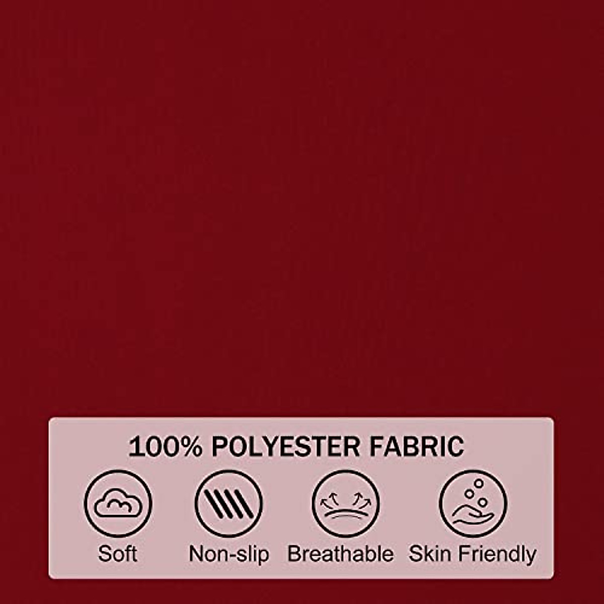 downluxe Outdoor Chair Cushions, Waterproof Square Corner Memory Foam Seat Cushions with Ties for Garden Patio Funiture, 18.5" x 16" x 3", Burgundy, 4 Pack