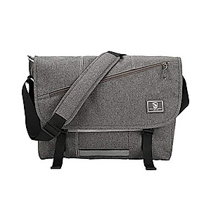 OIWAS Messenger Bag for Women - Canvas 15.6 Inch Laptop Satchel Computer Briefcase Mens Crossbody Bag