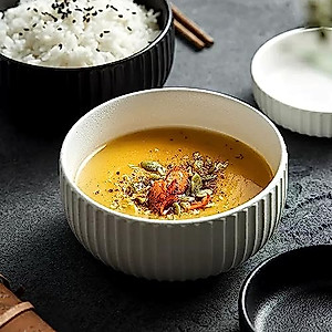 EERINESS Dinner Plates Soup Bowls Japanese Rice Bowl Household Ceramic Bowl Salad Bowl Fruit Bowl Small Soup Bowl For Salad, Soup, Pasta Ramen Bowl (Color : B)
