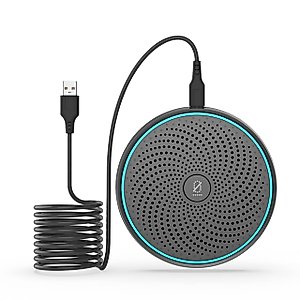 Conference USB Microphone, ANSTEN Omnidirectional Condenser PC Mic Pick Up Voice 10ft,Ideal for Video Conferencing Recording, Skype, Online Class, Court Report, Compatible with Mac OS X Windows