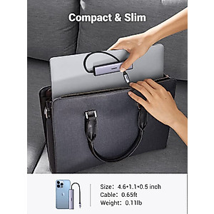 UGREEN Aluminium USB C Hub, 4 Ports USB C to USB 3.0 Hub, USB-C Multiport Splitter with 5Gbps Fast Transfer for PC Laptop MacBook Pro/Air iMac iPad Pro Surface, iPhone 15/15 Pro, Galaxy S24, and More