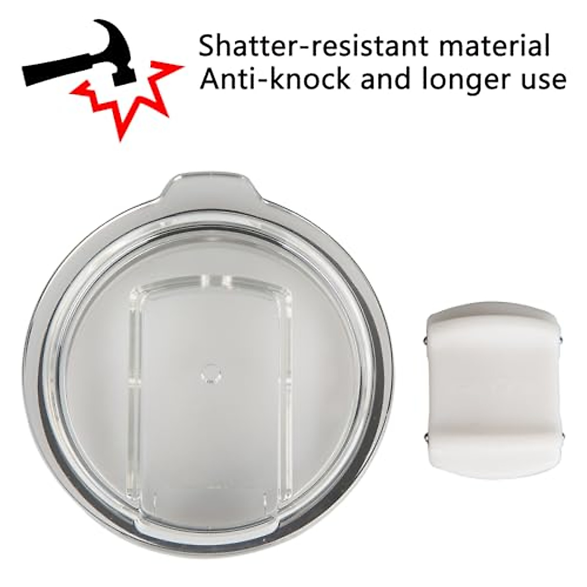 SILICANICE 24 oz Stainless Steel Vacuum Insulated Tumbler with handle & MacSlider Lid, Dishwasher Safe & Spill Proof Coffee Cup, Travel Mug for Hot/Cold Drinks, Durable Design (Gray 2.4, 24 Oz)