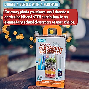 Back to the Roots Organic Kids Terrarium Grow Kit - Easy-to-Use DIY Set for All Ages Small