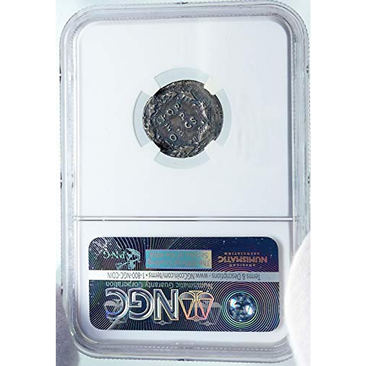 1655 IT CLAUDIUS very rare DENARIUS 49AD Ancient AR Roman Denarius VF NGC