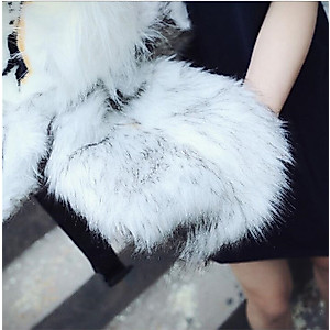 Domineering backpack stuffed tiger head 3D simulation personalised shoulder Bag Animal head shoulders bag (large, tiger white)