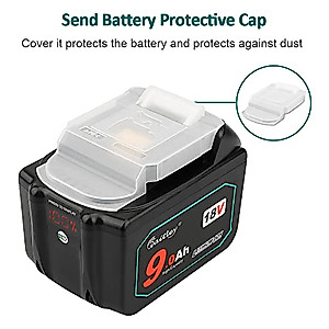 waitley 18V 9.0Ah Replacement Battery Compatible with Makita BL1830 BL1840 BL1850 BL1860 BL1890 Lithium-Ion Battery Tools with LED Indicator