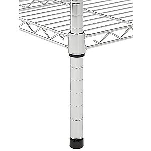 Commercial Chrome Wire Shelving Posts 24" - 4 Posts