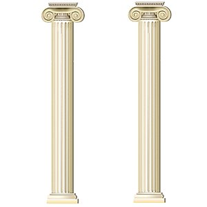 Honoson 2 Pcs Greek Party Wall Decorations Jointed Greek Columns and Pillars Cut out Ancient Greek Decor for Birthday Halloween Medieval Renaissance Ancient Greek Party