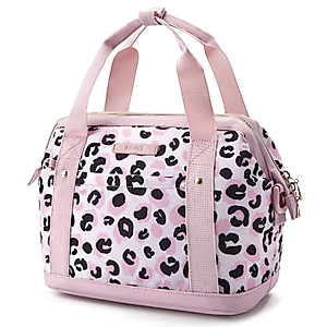 TOURIT Lunch Bag Women Insulated Lunch Box Durable Lunch Tote Bag Lunch Cooler Bag for Women Work, School, Picnic, Pink