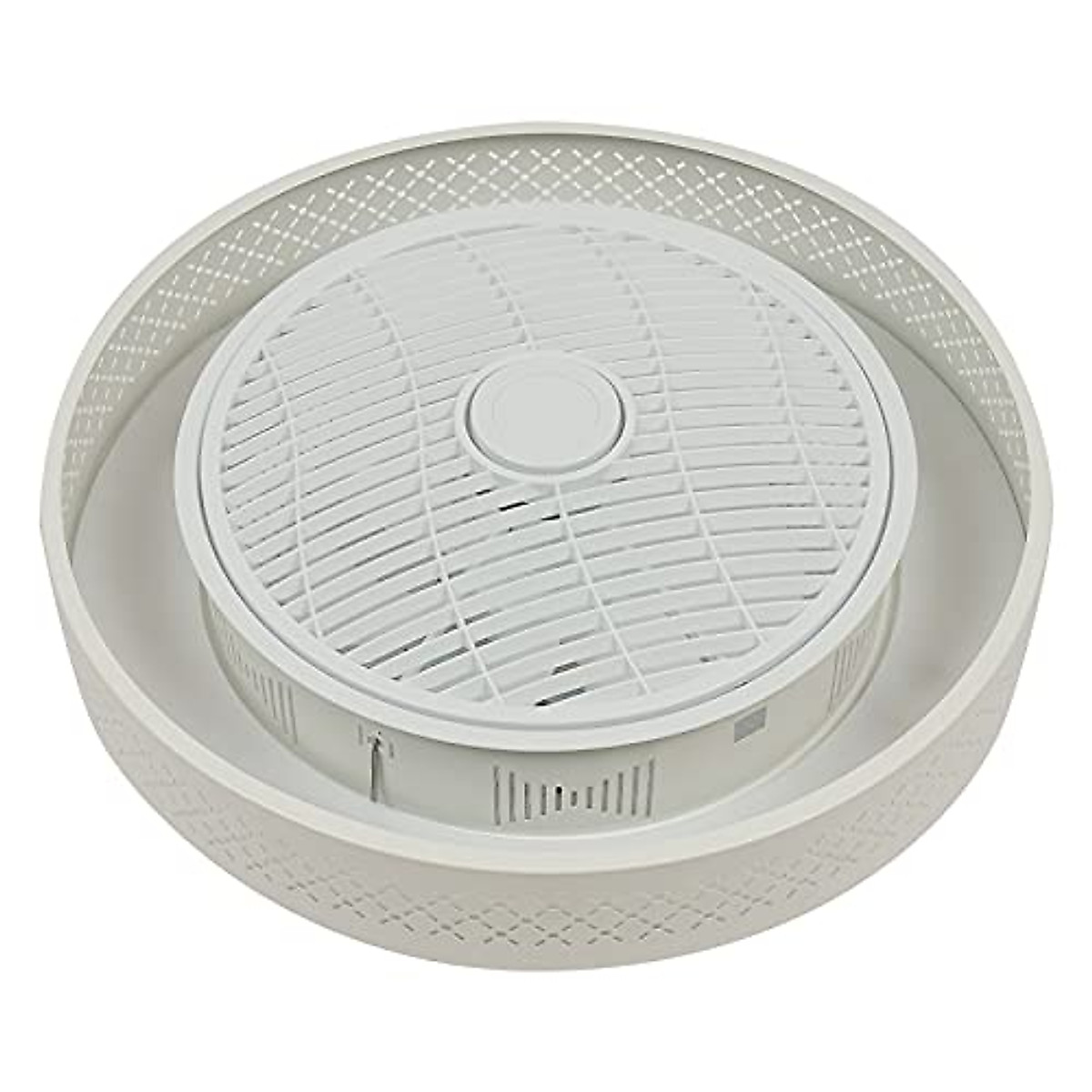 HAPPCUCOE Modern Ceiling Chandelier Flush Mount Ceiling Fan Light Dimmable LED Remote Control Chandelier White Bedroom Living Room Office 110V New