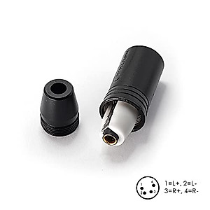 DD ddHiFi XLR44B XLR 4pin to 4.4mm Balanced Adapter Adapt XLR Traditional Desktop Devices to 4.4mm Audio Device or Earphone