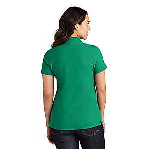Port Authority Ladies Core Classic Pique Polo, Bright Kelly Green, XX-Large
