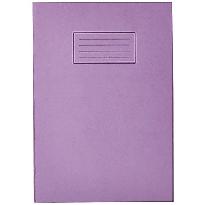 Silvine Exercise Book Ruled and Margin 80 Pages A4 Purple Ref EX111 [Pack of 10]