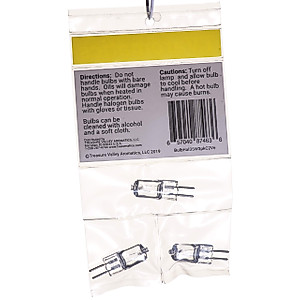 TVaromatics 35W 110V JCD T4 Clear Halogen G5.3 Bipin CC-2V Filament Pack of 3 Bulbs for Aroma Lamps Oil Warmers