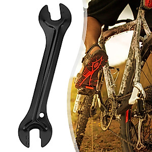 QKURT 2 PCS Bicycle Cone Spanner Hub Wrench, Bicycle Wheel Hub Axle Cone Adjuster Wrench Pedal Spanner Repair Tool