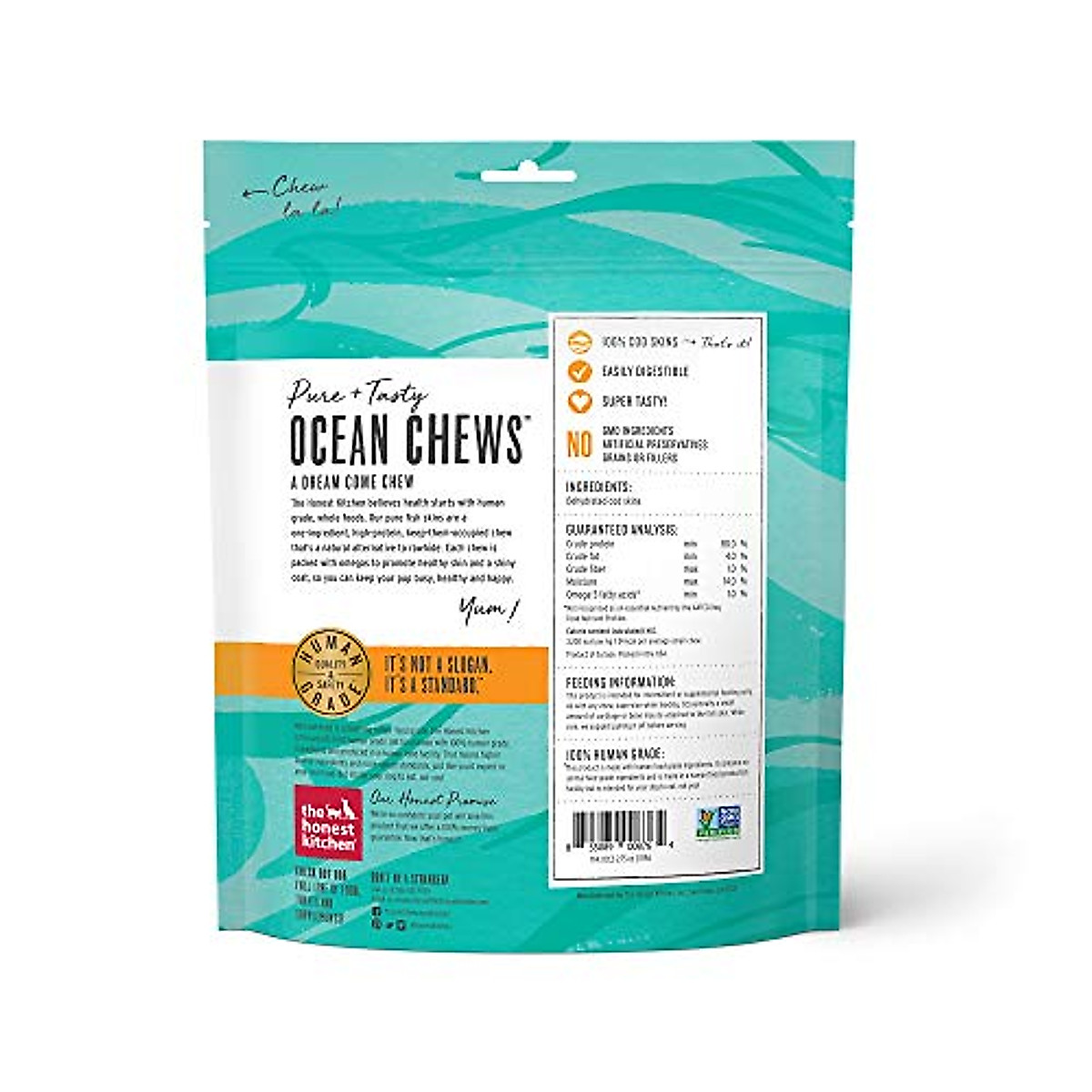 The Honest Kitchen Ocean Chews™ Crispy Cod Fish Skins Dog Treats, 2.75 oz (Beams™)