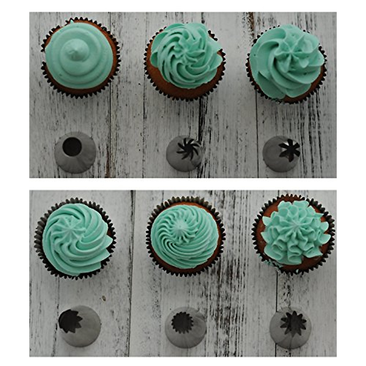 BeBeFun Piping Tips Large Icing Tips Cake Decorating Large Piping Tips Set Cupcake Frosting Piping Kit Extra Large Size In Set.