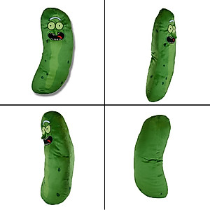 Franco Collectibles Pickle Rick and Morty Adult Swim Super Soft Plush Cuddle Pillow Buddy, One Size, (100% Officially Licensed Product)