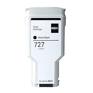 KSUMEI Matte Black Ink Cartridge 300ml Compatible for HP 727 Dye Ink for HP DesignJet T920 T930 T1500 T1530 T2500 T2530