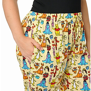 Disney Womens Lounge Pants Pajama Bottoms AOP Plus Size (Pooh & Friends, 5X)