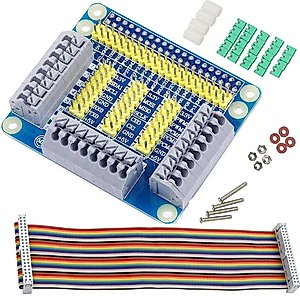 RedTagCanada For GPIO Expansion Board Raspberry Pi Shield for Arduino for Raspberry PI 4B/3B GPIO Extension Board Multi-Function with Screw Accessories for Raspberry Pi 3/2 DIY Kit w/40 pins F/F cable