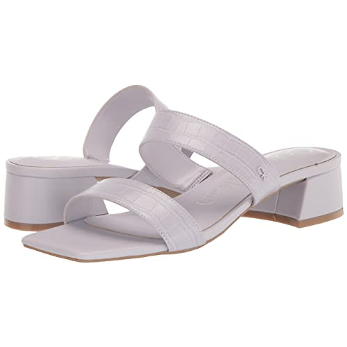 Calvin Klein Women's PANEER Heeled Sandal, Lavender 530, 7