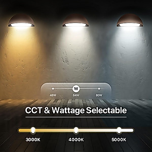 HYPERLITE LED Wall Pack Light 48W/64W/80W and 120W with Photocell, 5000K for Warehouse Yard Barn Shop Factory