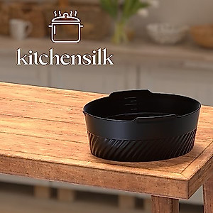 Kitchensilk Silicone Slow Cooker Liner | Fits 6-7QT Crockpots | Reusable & Dishwasher Safe | Ideal for Oval Crock-Pots, Hamilton Beach, Elite Gourmet, Bella & More