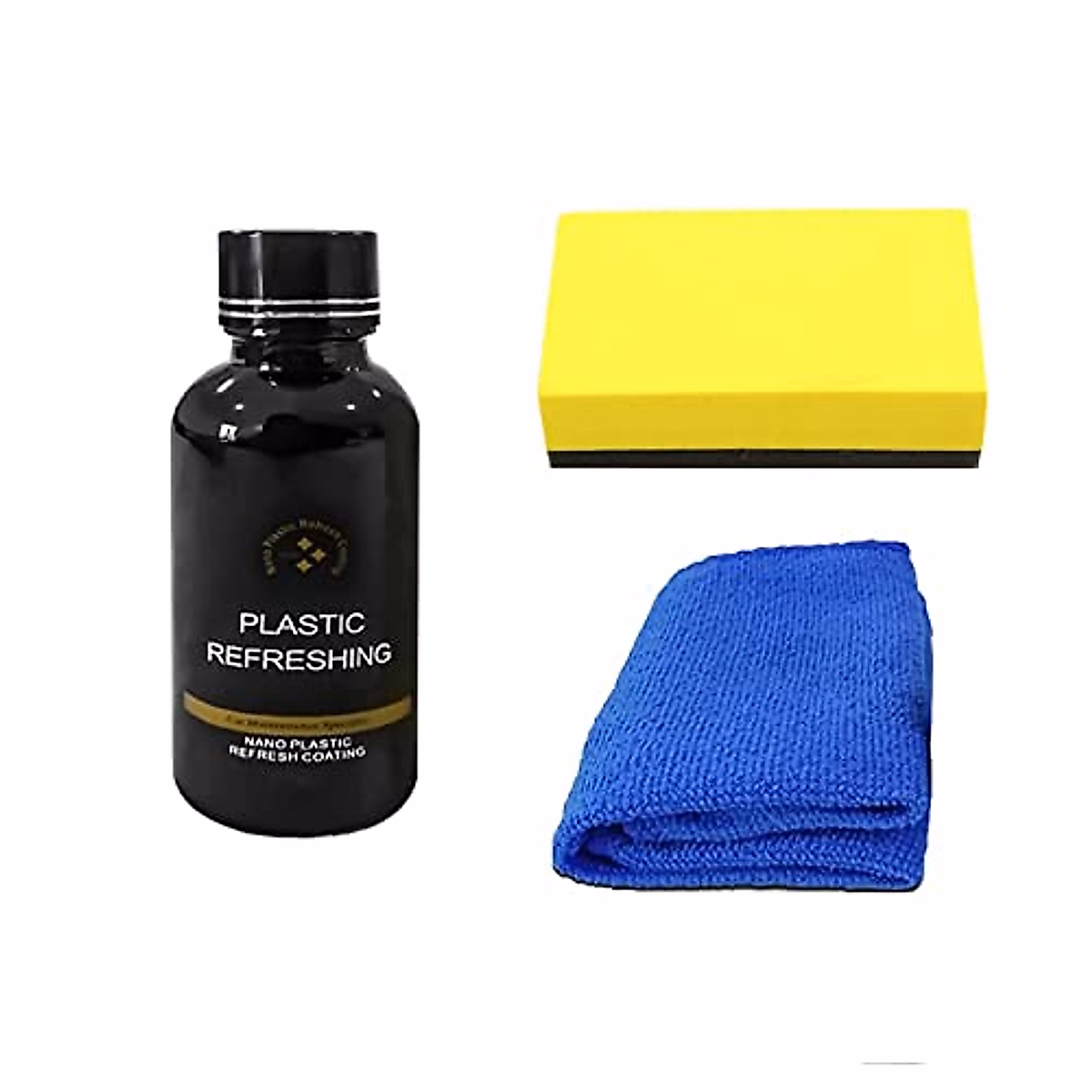 Sumcalio Car Plastic Part Retreading Agent，Auto Leather Refurbishment Paste，Exterior Restorer，Leather Interior Car Cleaner (1pcs)