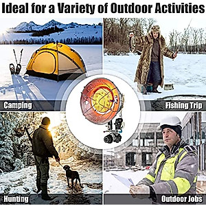 COOURIGHT 15,000 BTU Propane Tank Top Heater, Portable Outdoor Infrared Heater w/Automatic Shut-off Valve, Tip-over Switch, Ideal for Fishing Camping Hunting Climbing (Propane Cylinder not Included)