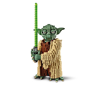 LEGO Star Wars: Attack of The Clones Yoda 75255 Yoda Building Model and Collectible Minifigure with Lightsaber (1,771 Pieces)