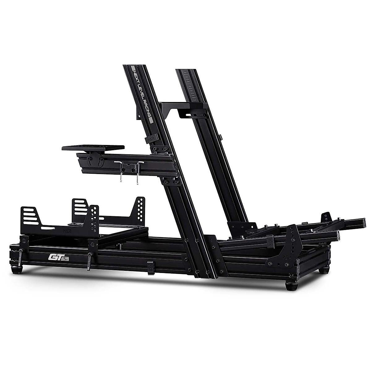 Next Level Racing® GTElite Racing Simulator Cockpit- Wheel Plate Edition (NLR-E022) & ERS2 Elite Reclining Seat (NLR-E045)