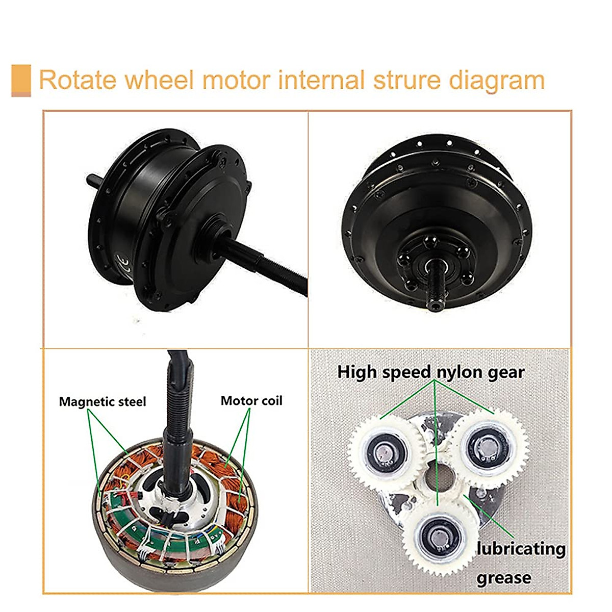 ZYXU 24V 250W Electric Bike Conversion Kit, Ebike Electric Bicycle 16" 20" 24" 26" 27.5" 28" 29" Ebike Electric Bicycle Conversion Kits KT-900S Display,Rear Drive Card Fly,16”