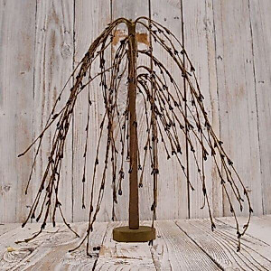 Primitive Country Farmhouse PIP Berry Willow Tree Black Berries 14" for Kitchen, Farmhouse, Holiday, Home Decor