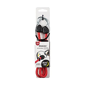 Nite Ize, Inc. BHL24-10-R3 Nite IZE HookLock, Premium Steel Locking Hook Bungee Cord, 24 Inch, Red