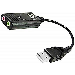 Andrea Electronics C1-1021450-1 Model USB-SA-1 High Fidelity External Digital Sound Card with Noise Reduction Technology