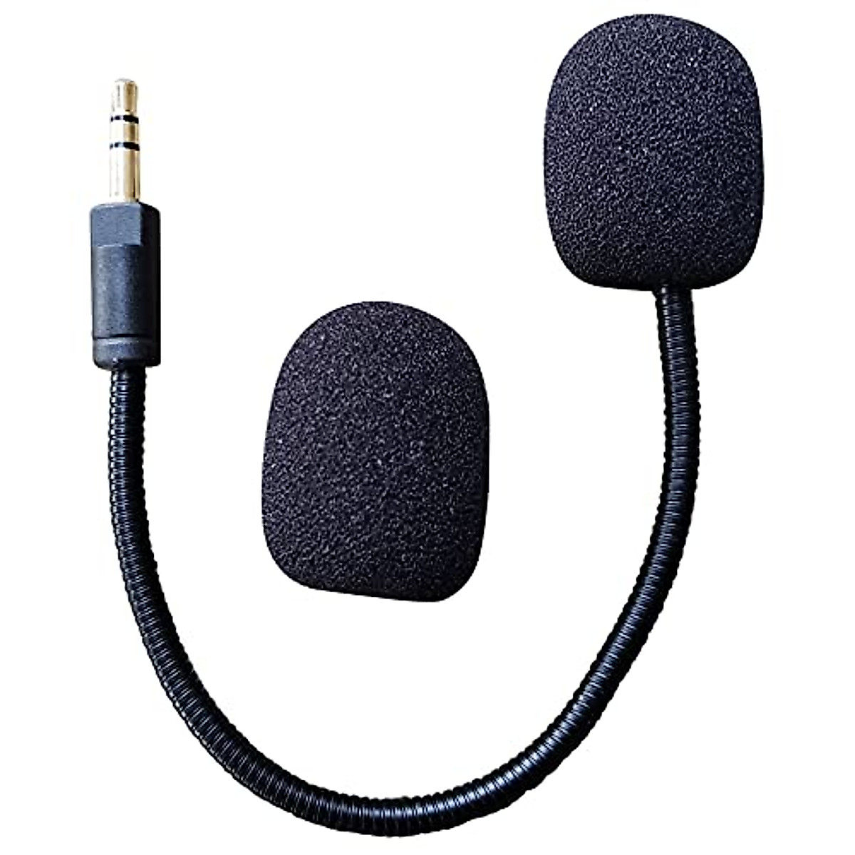 TNE 2 Pack Barracuda X Mic Replacement Detachable Game Microphone Boom for Razer Barracuda X PS4 Pro PS5 Xbox One X Computer PC Gaming Headsets 3.5mm Jack Noise Cancelling