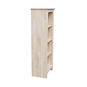 International Concepts Shaker Bookcase - 48" H,Unfinished