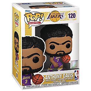 Funko NBA: Lakers - Anthony Davis (Purple Jersey) Pop! Vinyl Figure (Bundled with Compatible Pop Box Protector Case)