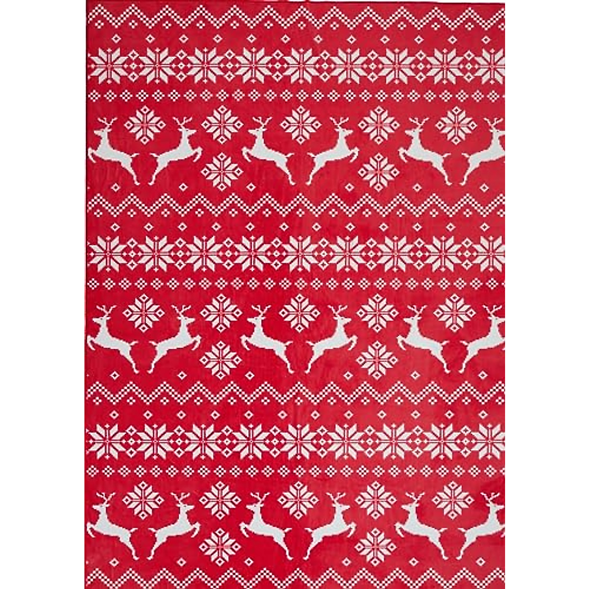 Auemtyn Area Rug 2'x3' Christmas Indoor Mat Christmas Rug Washable Rug, Rugs for Living Room Bedroom, Non-Slip Backing Snowflake Deer Entryway Rug, Stain Resistant for Christmas Decor(2'x3',Deer)