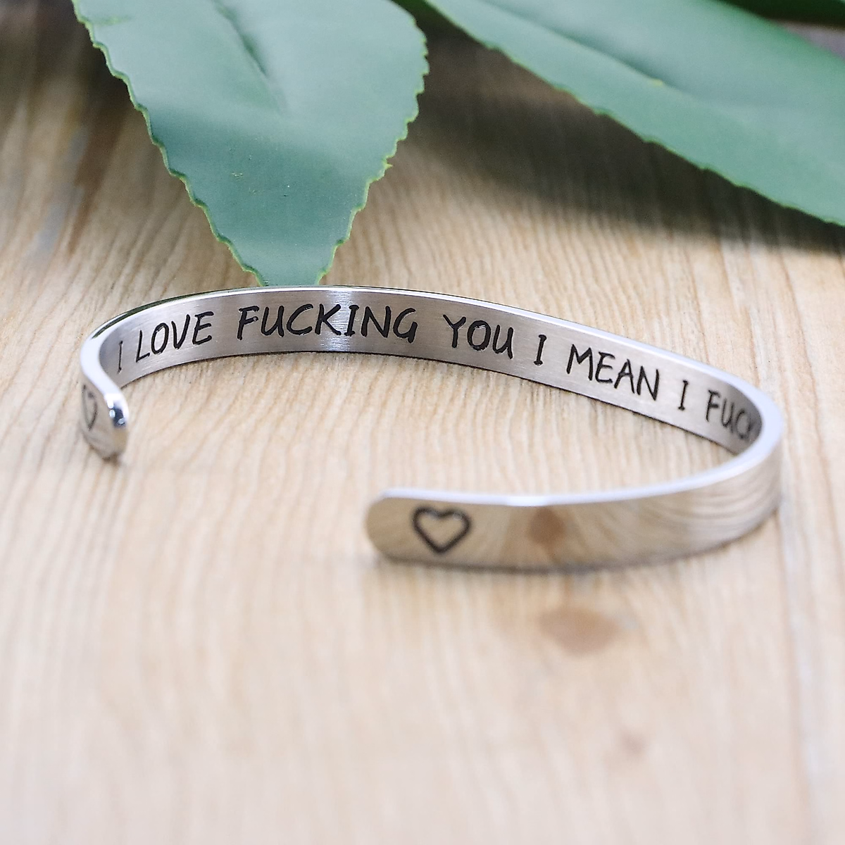 Memgift I Love You Cuff Bracelets Gifts for Women Inspirational Motivational Mothers Day Christmas Graduation Gifts for Mother Sister Friends