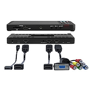 ClonerAlliance ViewPro, Portable 1080p@60fps HDMI Video Recorder and Playback with 7" LCD, AV/VGA/YPbPr Inputs. Schedule Recording. No TV is Required.