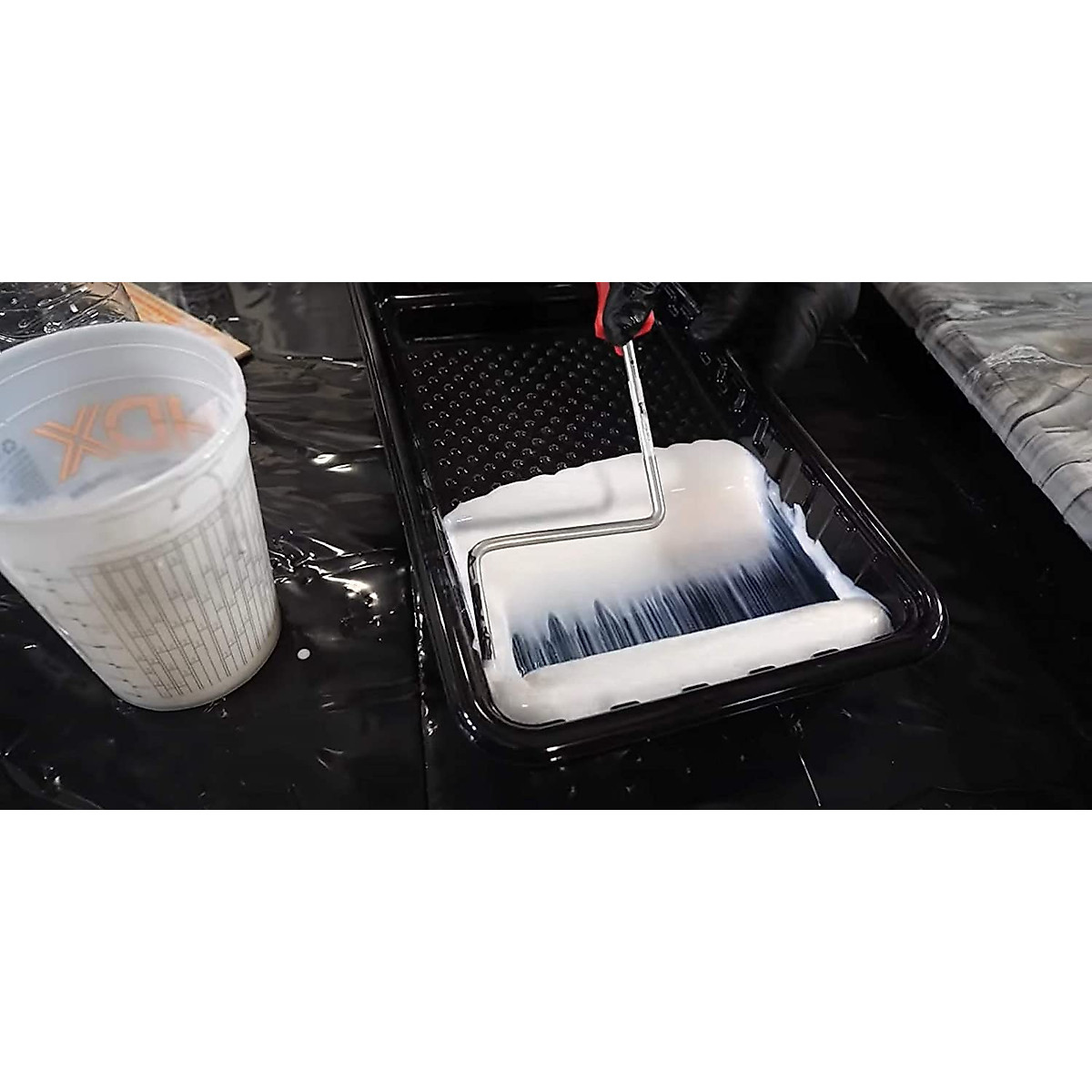 Microfiber Roller Sleeves 1/4" for Epoxy Resin, Painting, and More - No-Shed Nap Rollers Perfect for Woodworking, Home Improvement, Dry or Wet Application of Primer, Undercoat, Enamels