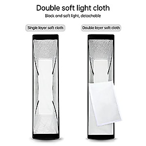 Godox 2 PCS FW30x120cm / 12"x47" Bowens Mount Strip Honeycomb Grid Softbox,Portable Strip Soft Box with Bowens Mount Speedring,Curved Grid Softbox for Studio Strobe Flash Portrait Product Photography