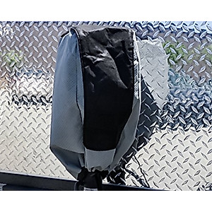 Camco Electric Tongue Jack Head Cover- Protects Your Electric Tongue Jack from Harmful UV Rays, Excess Moisture and Dirt and Debris (48356), Black,Grey