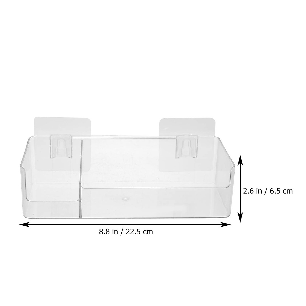 Kichvoe Organizer Storage Cabinet Refrigerator Bin Clear Plastic Bins for Fridge Bath Basket with Suction Cups Refrigerator Crisper Storage Containers Kitchen Organization Fridge Organizer