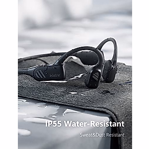 klatre Bone Conduction Headphones【2023 Version】, LS1 Open-Ear Headphones Bluetooth 5.2 Wireless for Cycling/Workout/Running, Deep Bass, Water Resistant Headset with Dual Mics - Rock