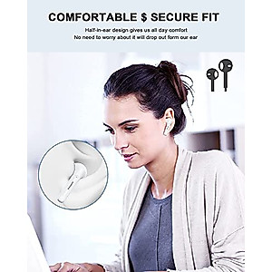 Wireless Earbuds Bluetooth, 5.2 Headphones,Noise Cancellation ,30H Playtime Pop-ups Auto Pairing in-Ear Hi-Fi Stereo Sound Mic IPX7 Waterproof Headset for iPhone/Samsung/iOS/Android